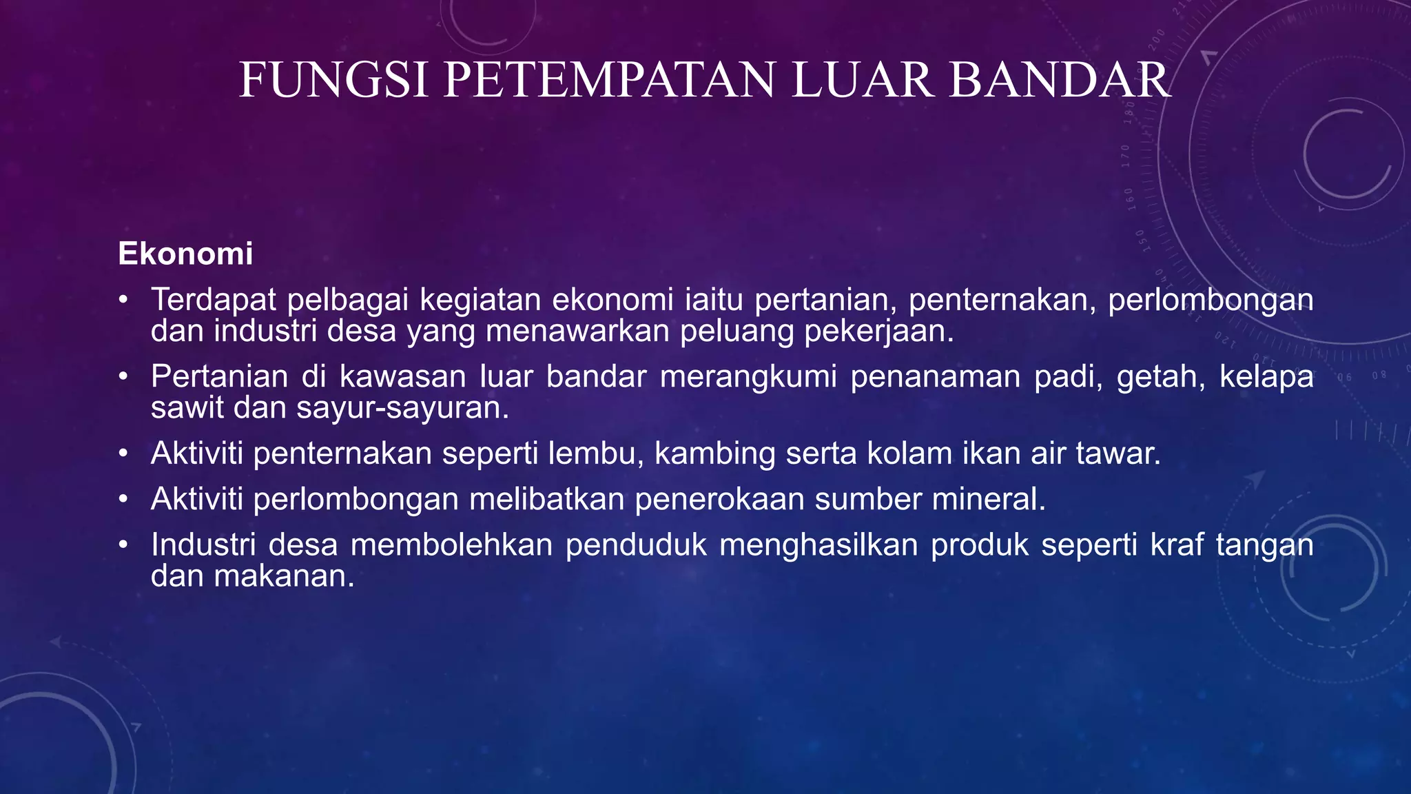 Fungsi petempatan bandar dan luar bandar | PPTX