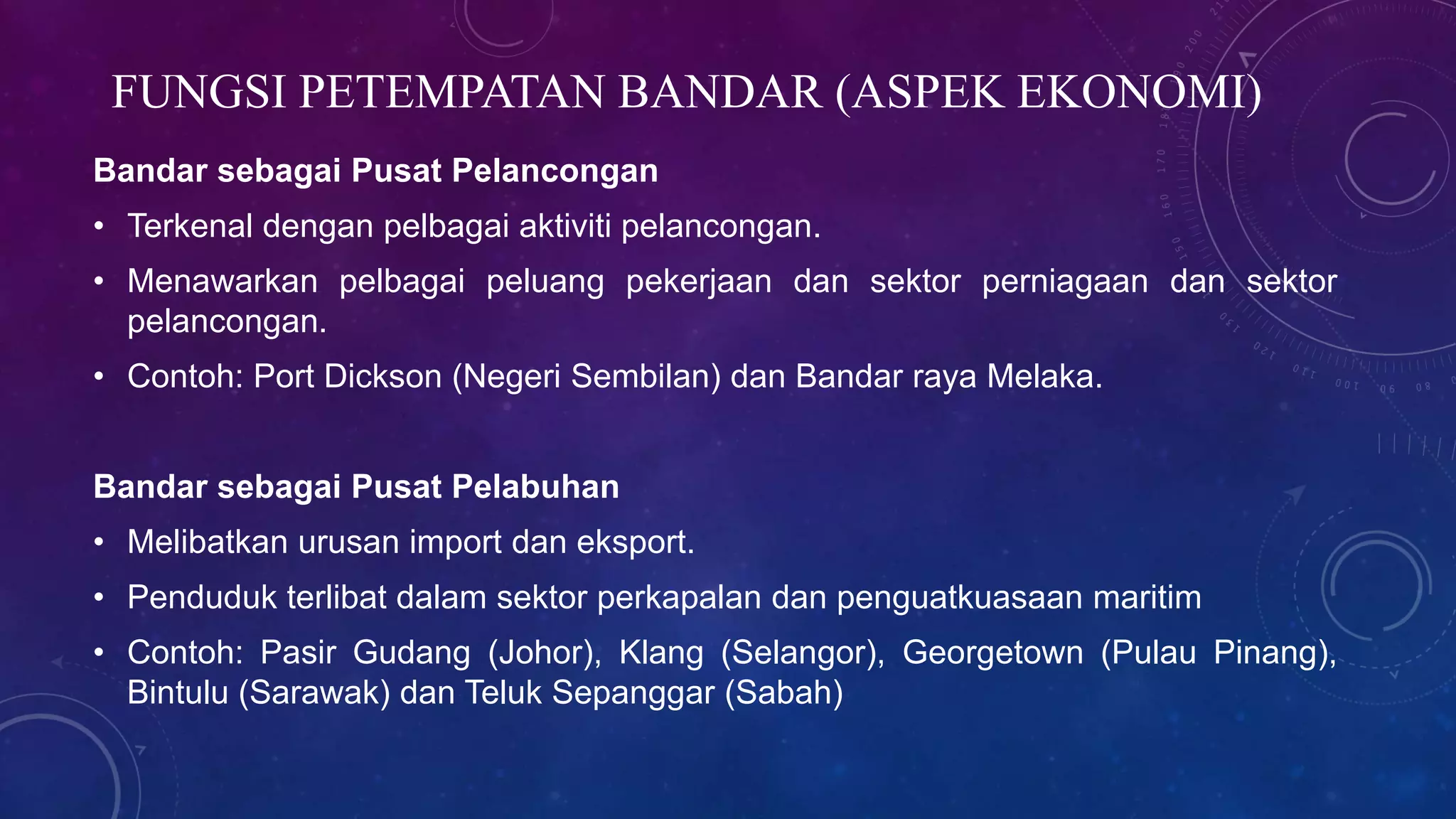 Fungsi petempatan bandar dan luar bandar | PPTX