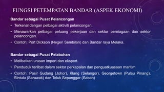 Fungsi petempatan bandar dan luar bandar | PPTX