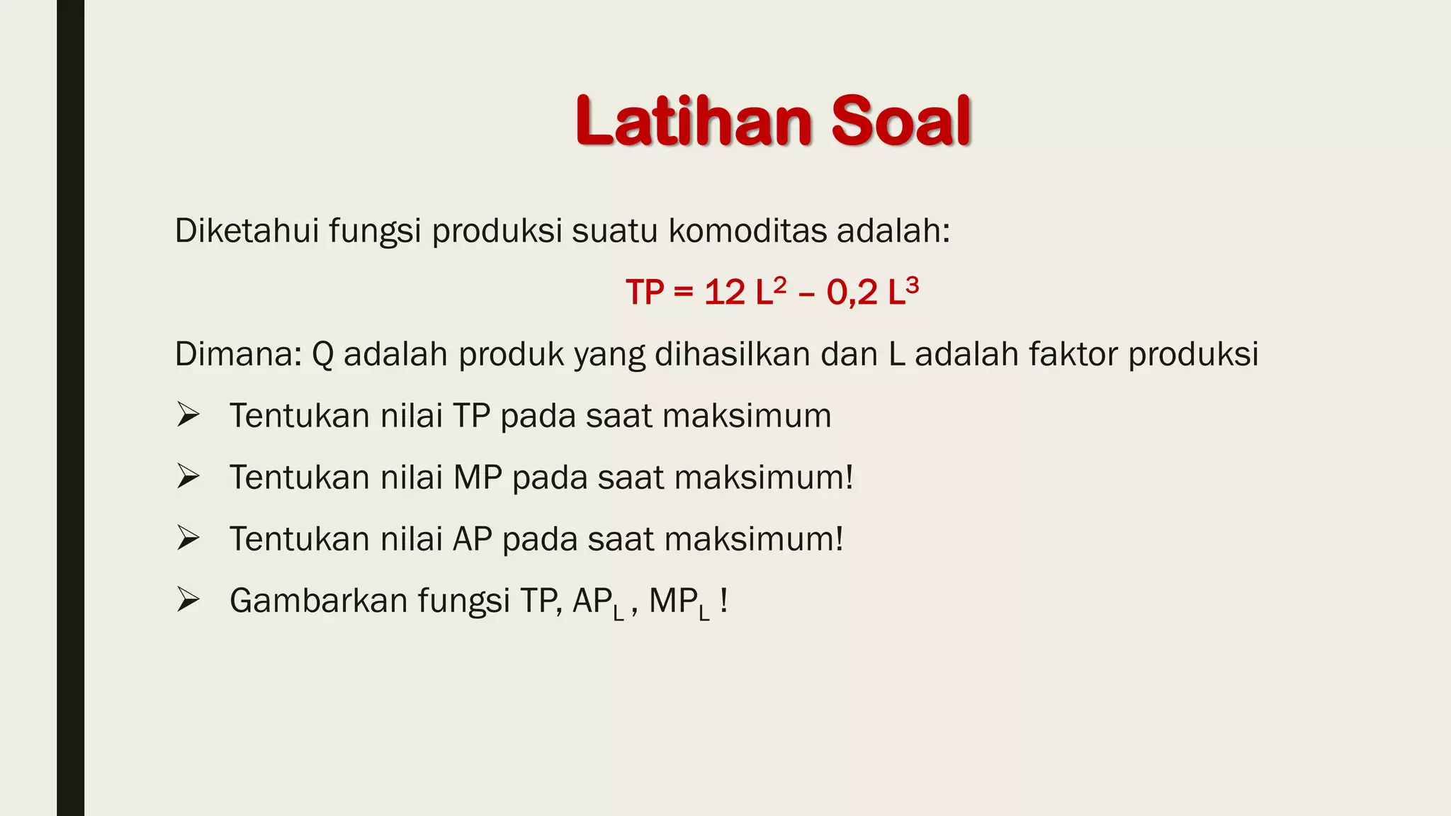 Fungsi Produksi I - Contoh Soal dan Solusi.pdf