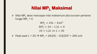 Fungsi Produksi I - Contoh Soal dan Solusi.pdf
