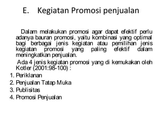 Fungsi promosi penjualan 2 | PPT