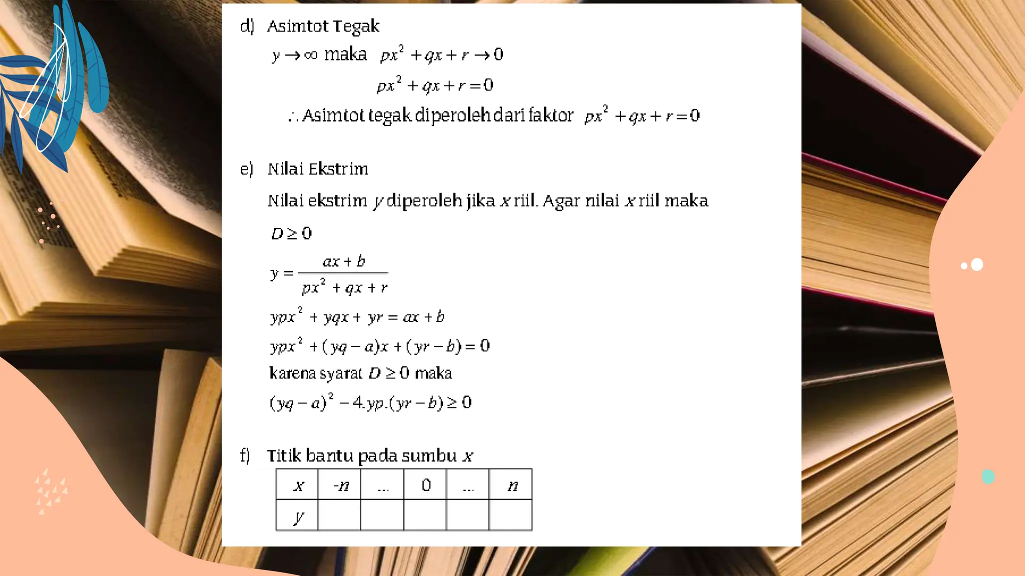 FUNGSI RASIONAL MATEMATIKA TINGKAT LANJUT | PPTX
