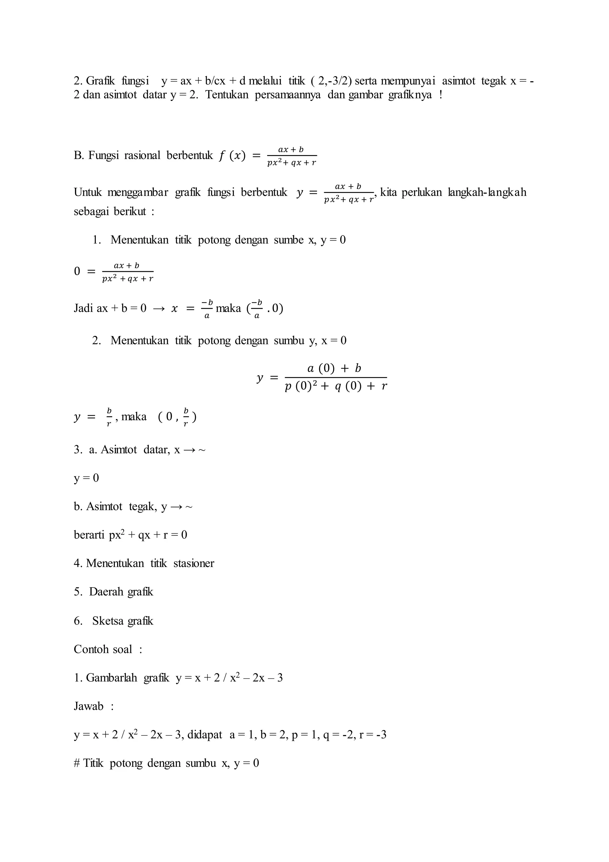 Fungsi rasional (2) | DOCX