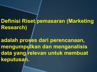 Fungsi riset pemasaran | PPT