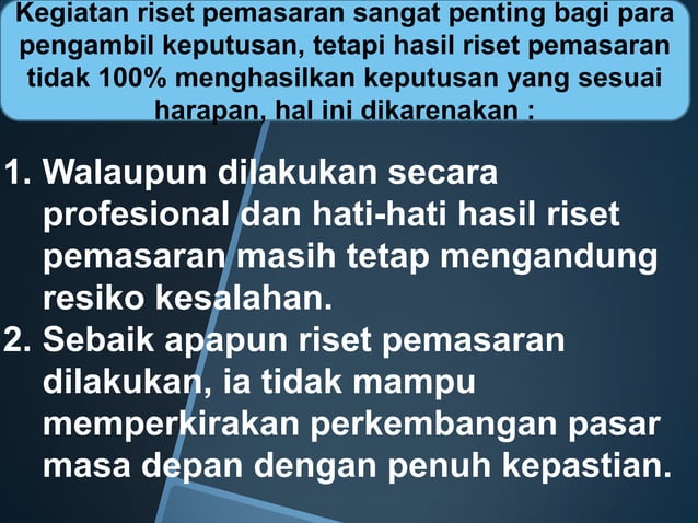 Fungsi riset pemasaran | PPT