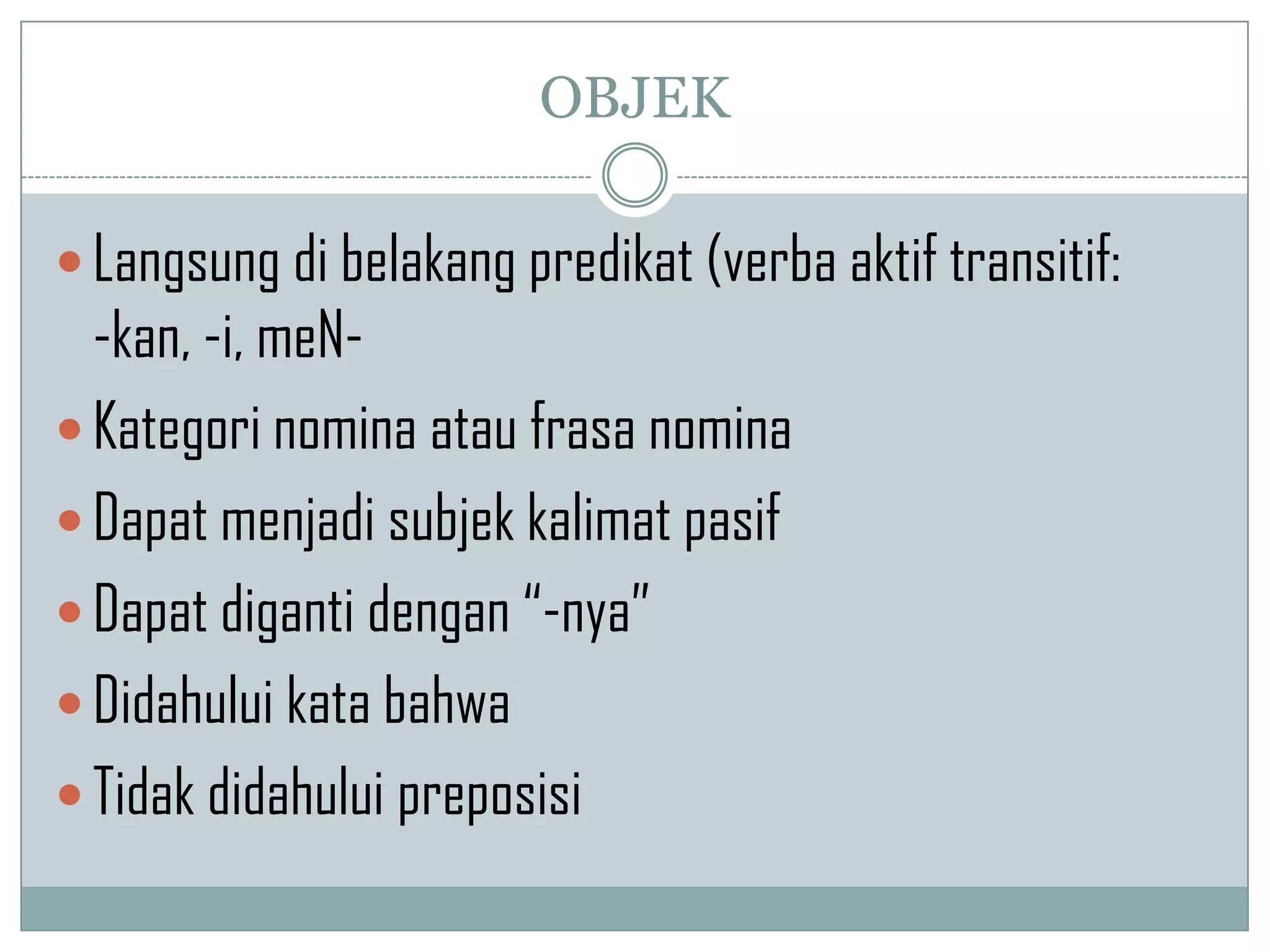 Fungsi sintaksis | PPTX
