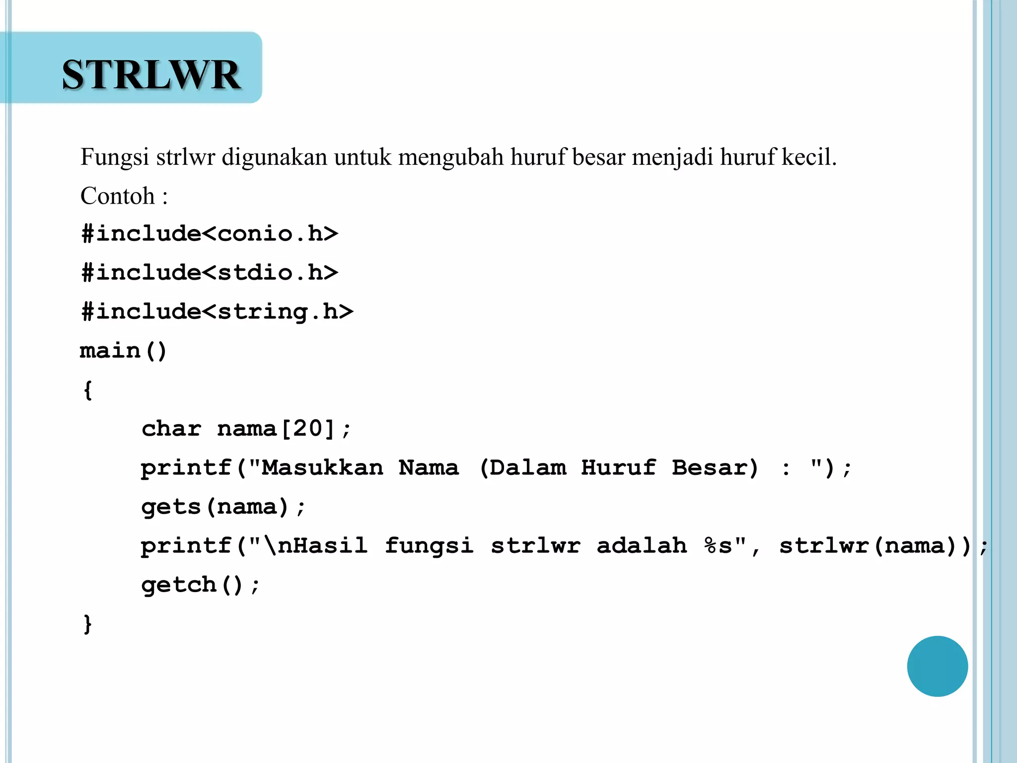 Fungsi string | PPT | Free Download