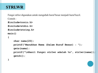 Fungsi string | PPTX