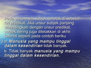 Fungsi subjek | PPT