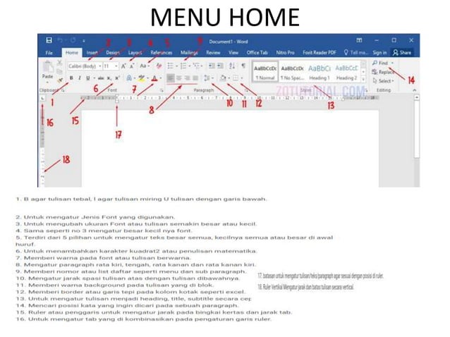 Fungsi Tools dan Menu di Microsoft Word Yang.pptx