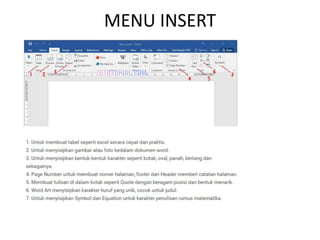 Fungsi Tools dan Menu di Microsoft Word Yang.pptx