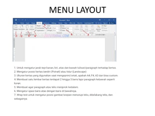 Fungsi Tools dan Menu di Microsoft Word Yang.pptx