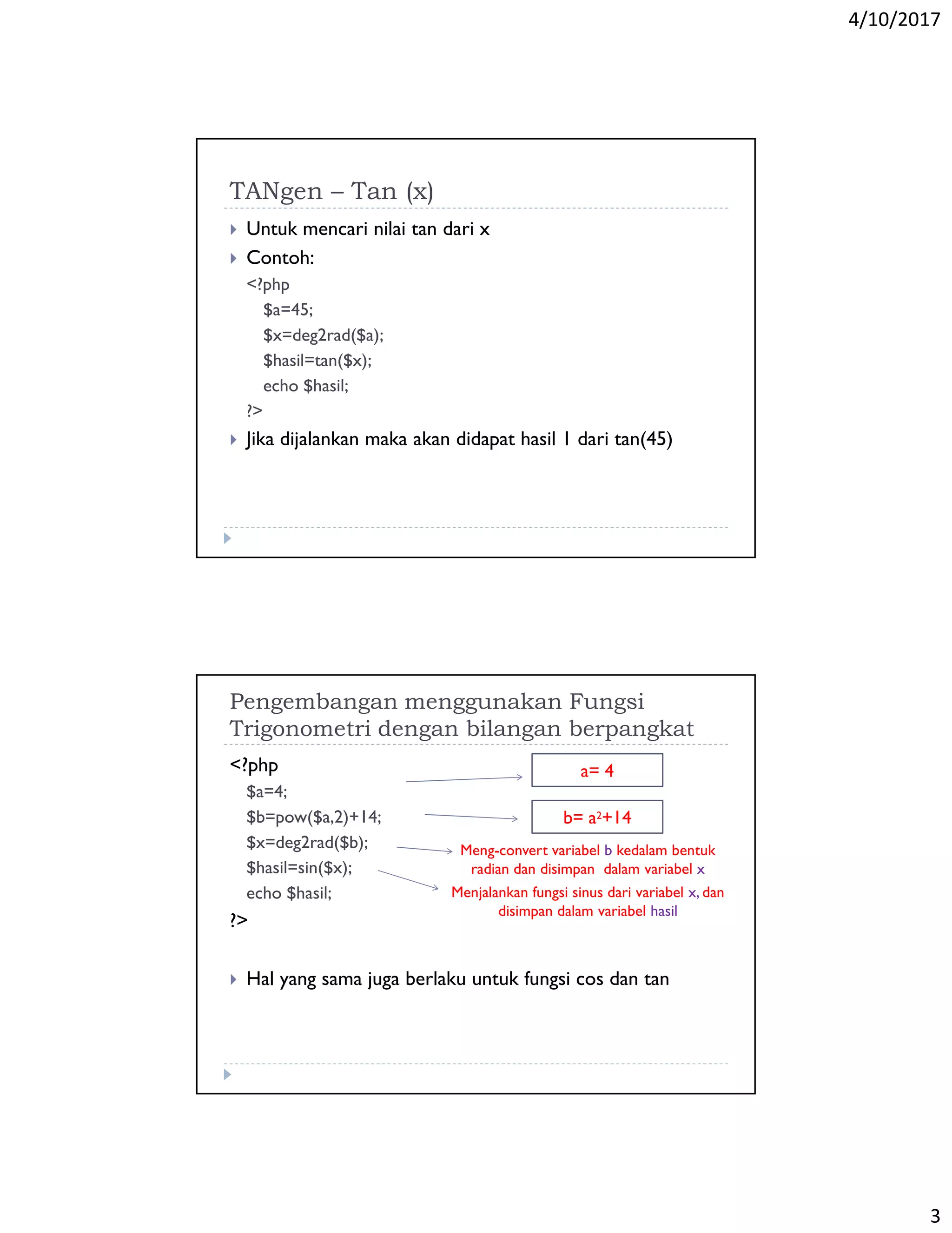 Fungsi Trigonometri (Bambang Sugianto, S.T., M.Kom - Prodi Fisika, UMNU ...