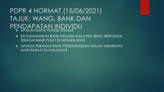 Fungsi wang dan fungsi bank pusat | PDF