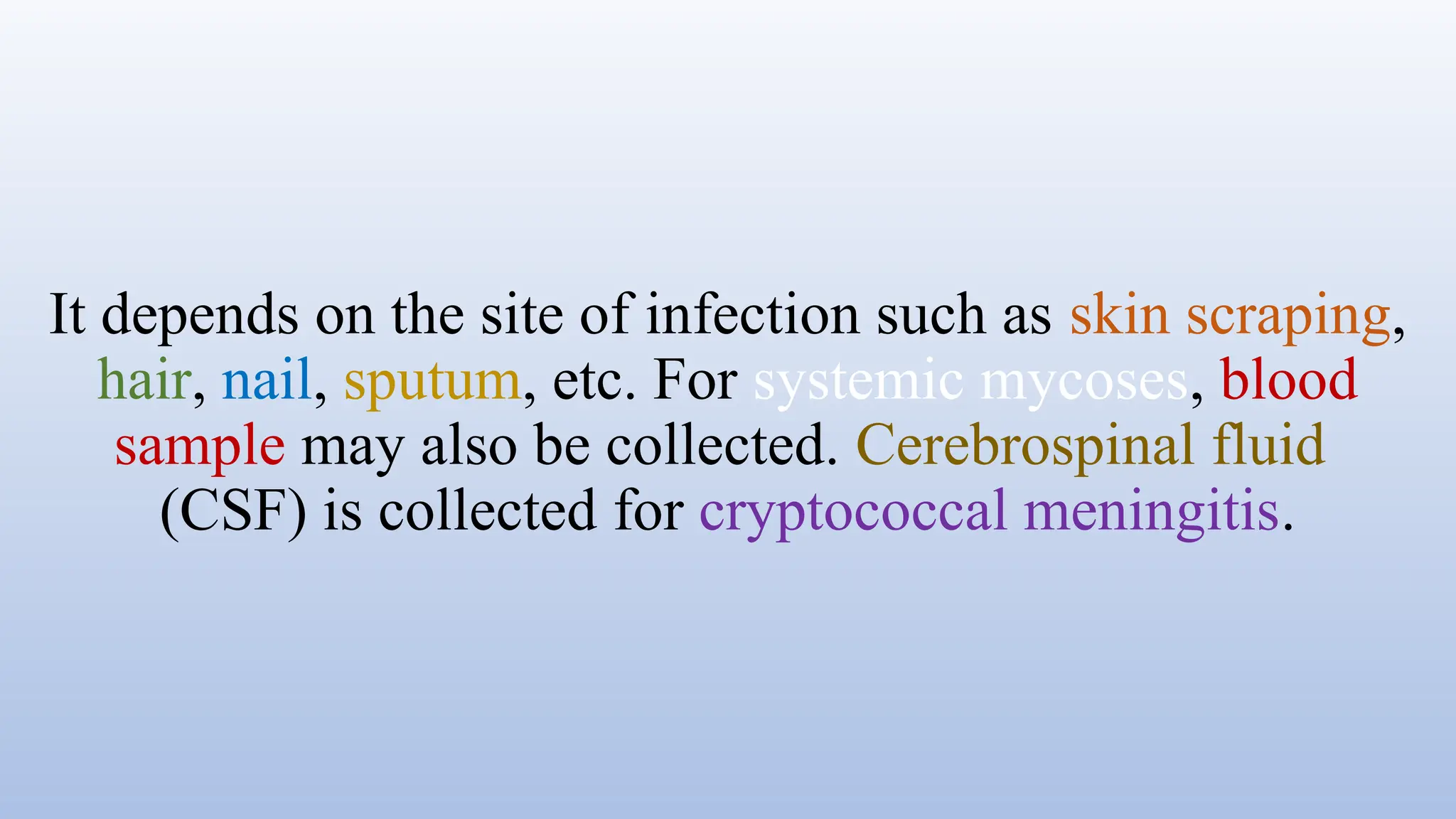 Laboratory Diagnosis of Mycology-II, microscopy, staining, culture ...