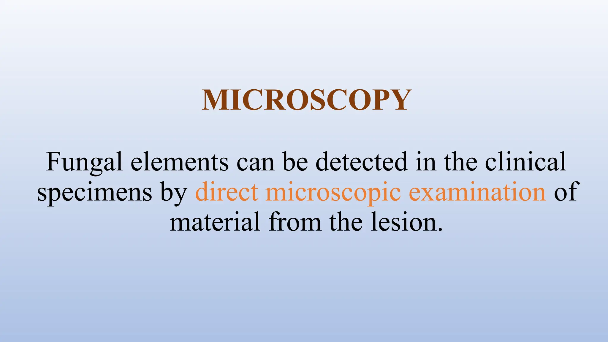 Laboratory Diagnosis of Mycology-II, microscopy, staining, culture ...