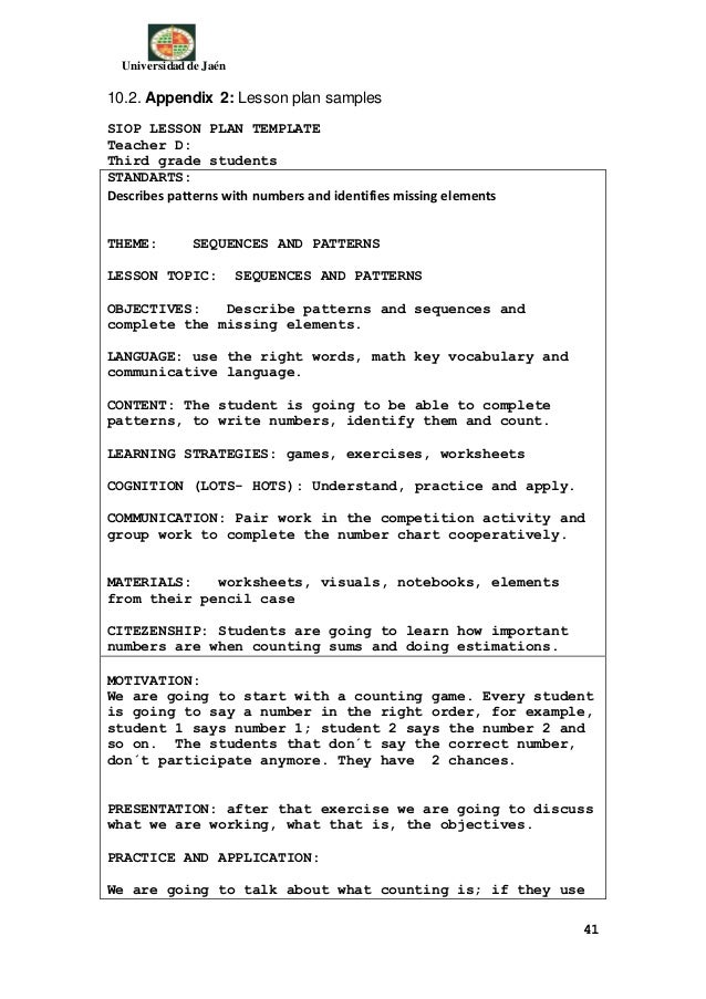 Siop Lesson Plan Examples 5Th Grade Delantalesybanderines Siop Lesson Plan Examples 5Th Grade Delantalesybanderines