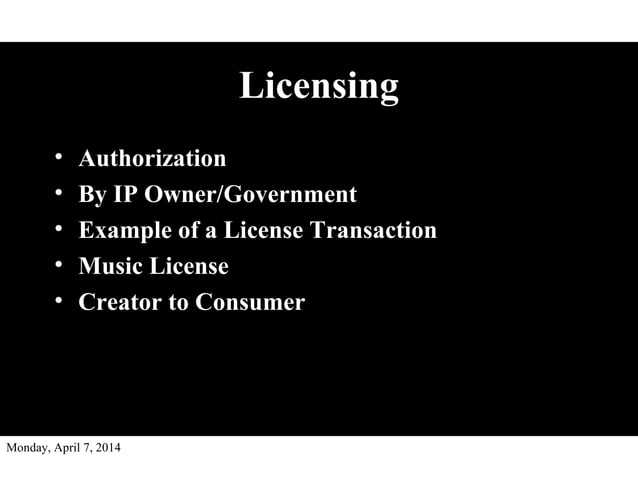 Fundamentals of IP and Licensing | PPT