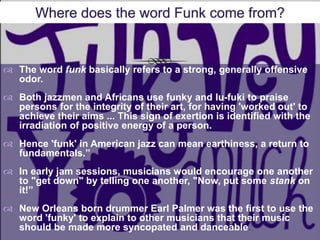 Meaning Of Funky