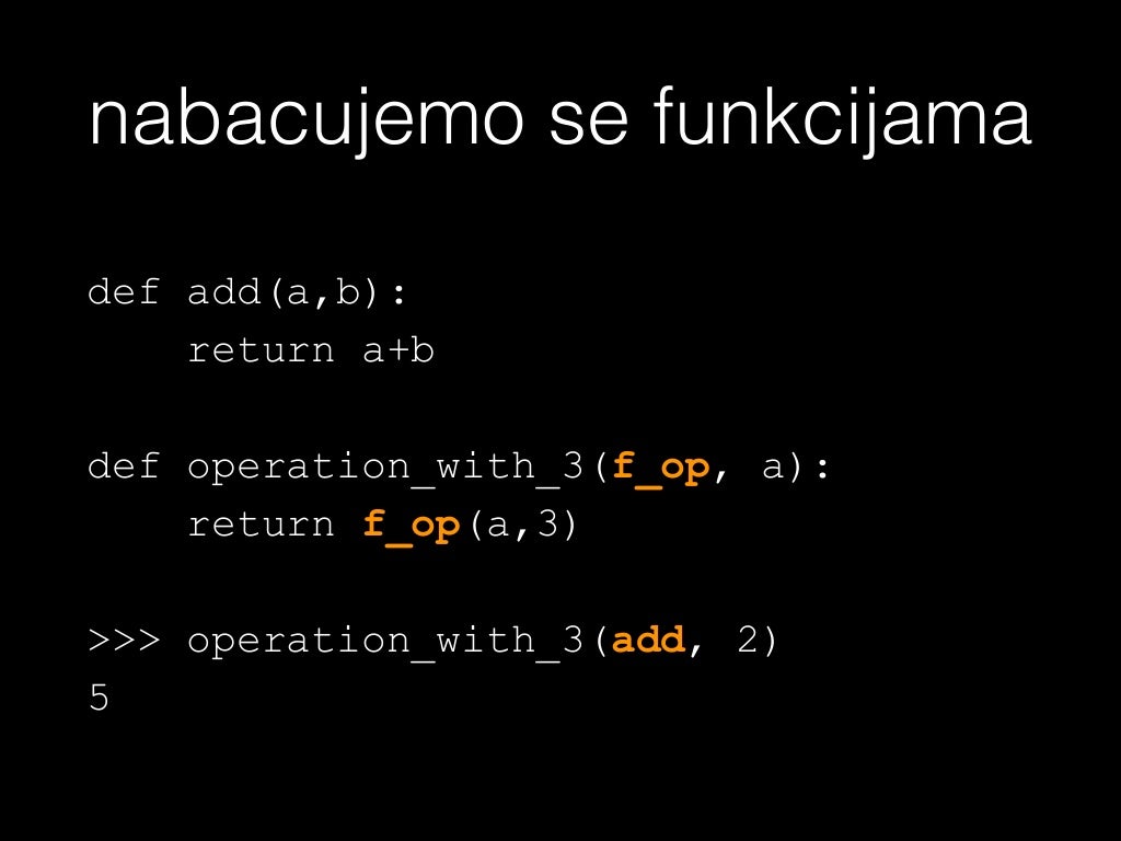 Funkcija Objekt Python