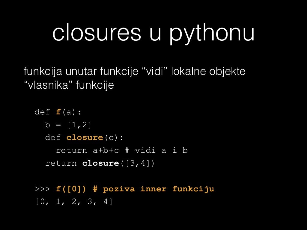 Funkcija Objekt Python