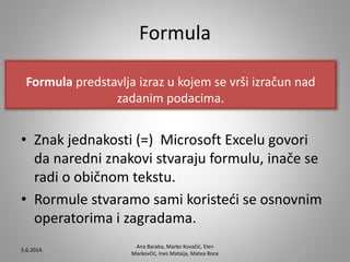 Funkcije i formule, Microsoft Excel 2010 | PPTX