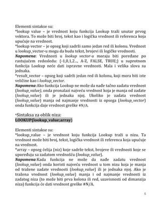 Funkije trazenja Excel_Emilija_Krstic | PDF