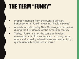 FUNK MUSIC | PPTX