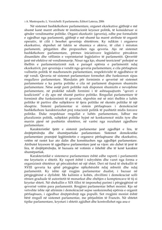 Funksionet dhe struktura e parlamentit | RTF