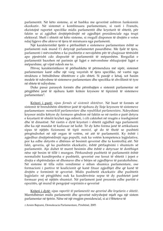 Funksionet dhe struktura e parlamentit | RTF