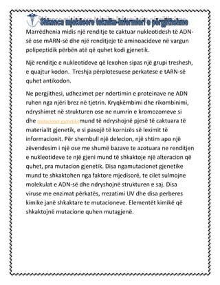 ARN & ADN | DOCX