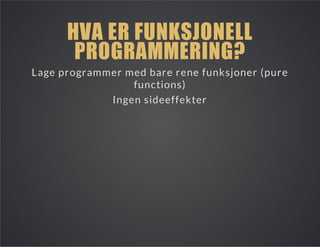 Funksjonell programmering | PPT