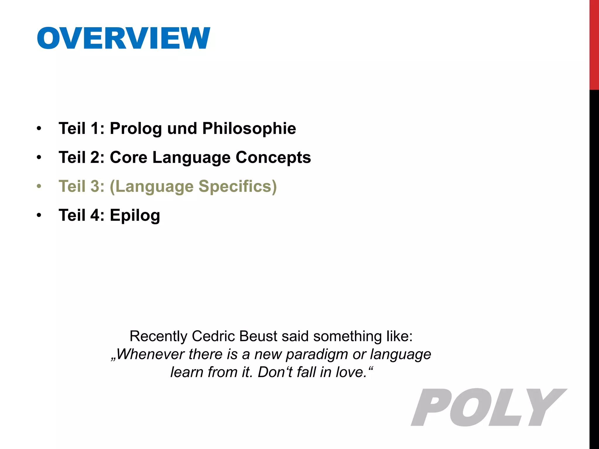 Introduction to Clojure and why it's hot for Sart-Ups | PPT