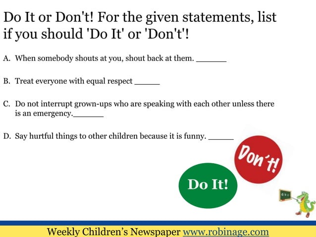 Fun Learning For Kids : Good Manners | PPTX