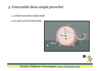 Fun Learning for Kids: Know Your Proverbs | PDF