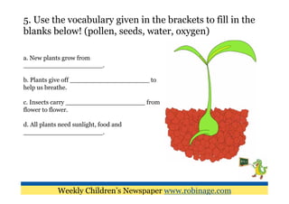 Fun Learning for Kids: The World of Plants | PDF