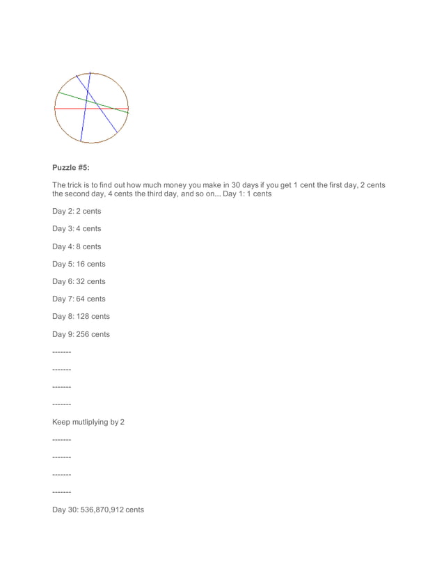Fun math puzzles (1) | PDF