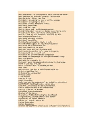 Funny Bumper Sticker Quotes | PDF