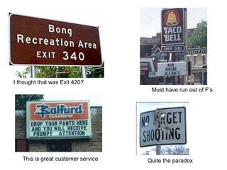 Funny & Humorous Signs | PDF