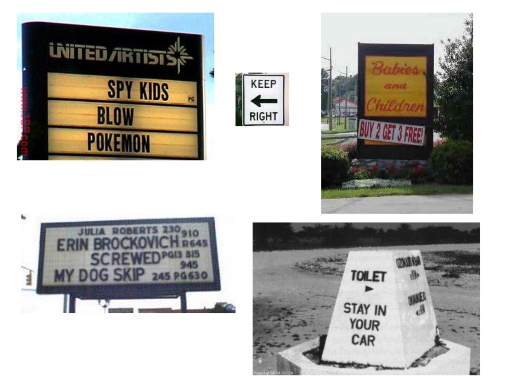 Funny & Humorous Signs