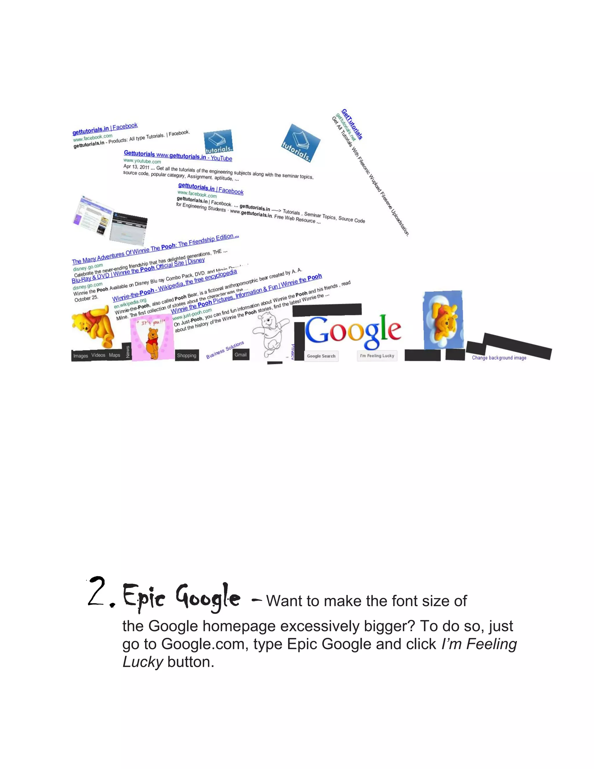 Funny and amazing google tricks | PDF