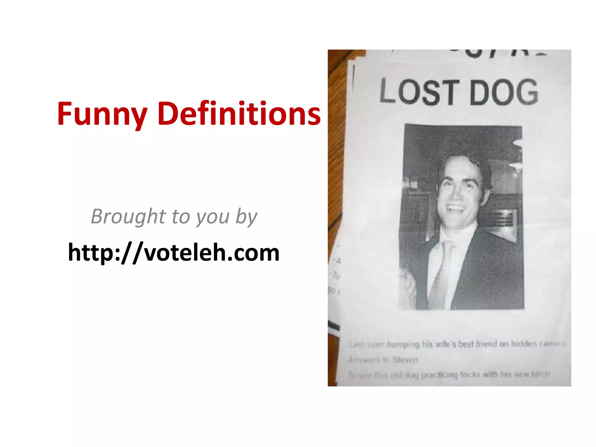 Funny Definitions | PPT