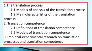 Translation as a Cognitive Activity | PPTX