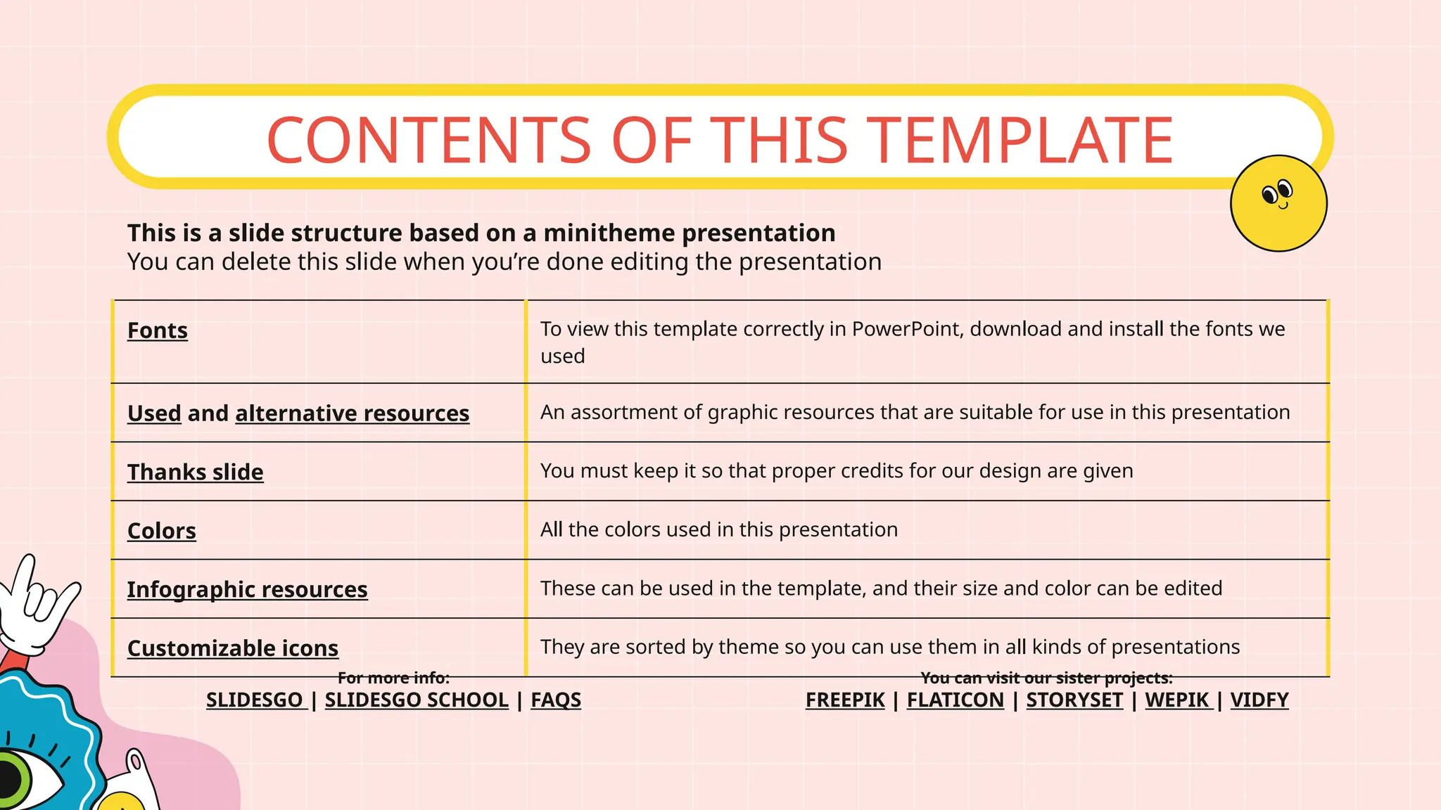 Funny Looking Cartoon Characters Minitheme by Slidesgo.pptx