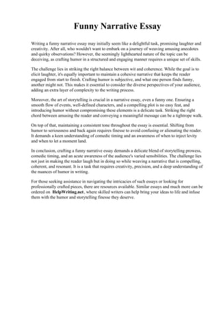 Funny Narrative Essay.pdf