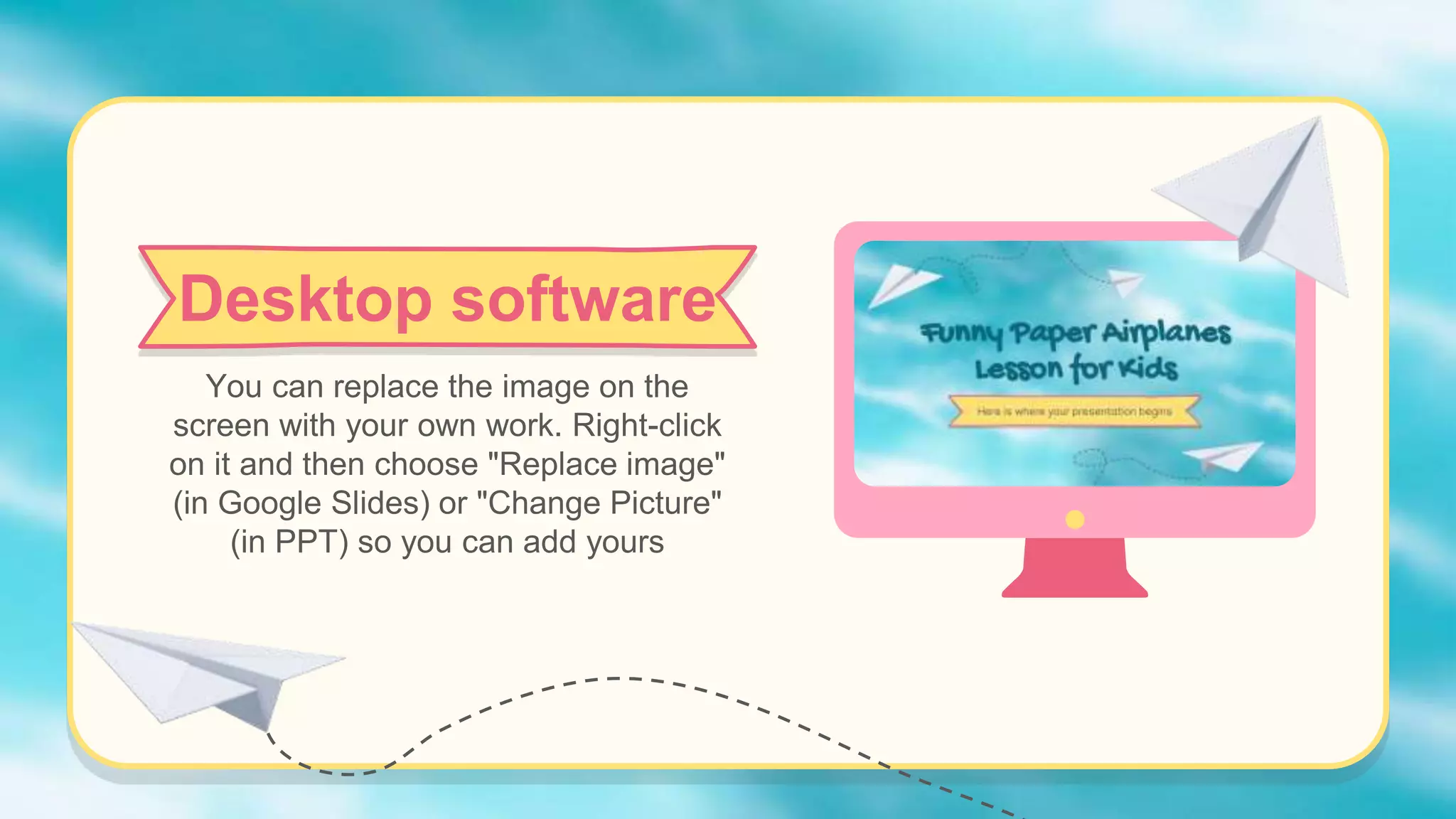 Funny Paper Airplanes Lesson for Kids by Slidesgo.pptx