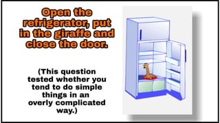 Funny Riddles/Quiz to test your memory and intelligence | PPT