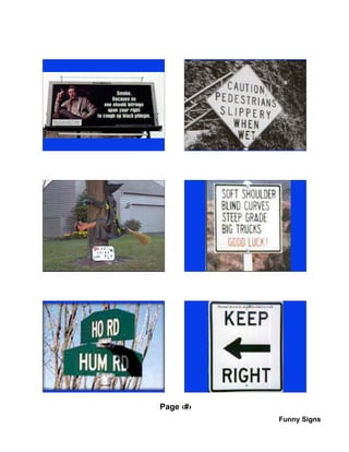 Funny Signs | PDF
