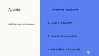 Função Afim, o que é, como aplicar e como utilizar. | PPTX